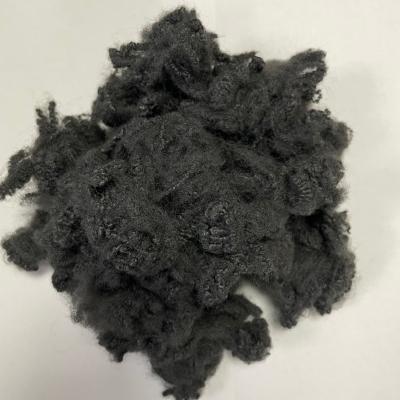 China Bamboo charcoal hollow fiber 6.67D*60MM，High Resilience Anti-Bacterial Home Textile Filling Fiber，Care Pillow & Mattress Filling Fiber for sale