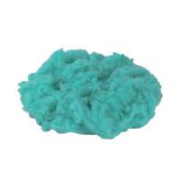 China Pre-Colored Green ES EP Composite Staple Fiber 3D*51MM, Adhesive-Free Thermal Bonding Hygiene & Packaging Fiber for sale