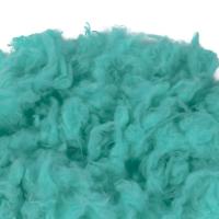 China Pre-Colored Green ES EP Composite Staple Fiber 3D*51MM, Adhesive-Free Thermal Bonding Hygiene & Packaging Fiber for sale
