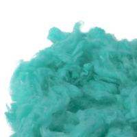 China Pre-Colored Green ES EP Composite Staple Fiber 3D*51MM, Adhesive-Free Thermal Bonding Hygiene & Packaging Fiber for sale