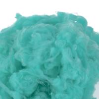 China Pre-Colored Green ES EP Composite Staple Fiber 3D*51MM, Adhesive-Free Thermal Bonding Hygiene & Packaging Fiber for sale