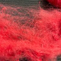 China Red low melting point fiber with its own red dyeing process, suitable for glue-free bonding and industrial filter felt for sale