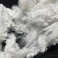 China Nanoscale white Bamboo Charcoal Modified Polyester Fiber, Durable Wash-Resistant Functional Fiber for Functional Textiles for sale
