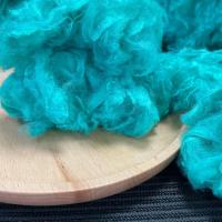 China Fruit Green Dope Dyed Viscose Staple Fiber, Soft Breathable Biodegradable Rayon for Apparel Spinning High Color Uniformity Spinning Fiber Knitted Fabric for sale