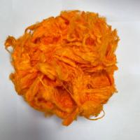 China Orange viscose staple fiber Skin-Friendly Biodegradable Staple Fiber for Apparel Spinning Knitted Fabric for sale
