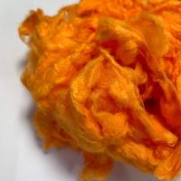 China Orange viscose staple fiber Skin-Friendly Biodegradable Staple Fiber for Apparel Spinning Knitted Fabric for sale
