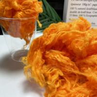 China Orange viscose staple fiber Skin-Friendly Biodegradable Staple Fiber for Apparel Spinning Knitted Fabric for sale