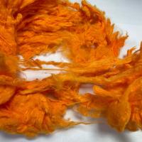 China Orange viscose staple fiber Skin-Friendly Biodegradable Staple Fiber for Apparel Spinning Knitted Fabric for sale