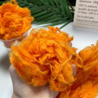 China Orange viscose staple fiber Skin-Friendly Biodegradable Staple Fiber for Apparel Spinning Knitted Fabric for sale