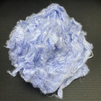 China Rich Purple Dope Dyed Viscose Staple Fiber, Soft Breathable Biodegradable Rayon for Apparel Spinning for sale