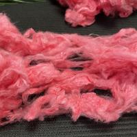 China Pink viscose staple fiber High Color Uniformity Spinning Fiber for Knitted Fabric Apparel Spinning for sale