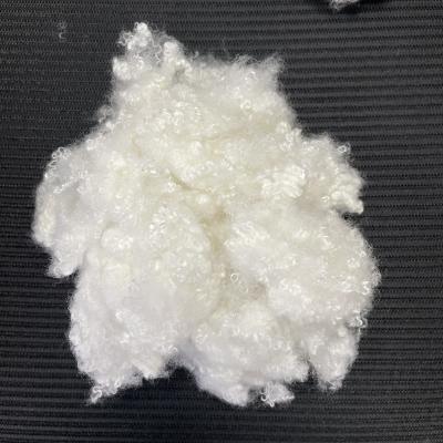 China 3D Recycled PET Composite Hollow Staple, with silicone oil Fluffy Resilient Fiber for Nonwoven Filter for sale