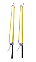 China Insulated Light weight Customized yellow or orange fiberglass clamp rod for sale
