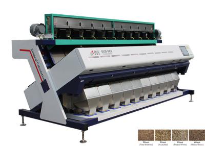 China AMD RC10 Wheat Color Sorter Machine 5-30 T/H High Accuracy RGB Camera for sale