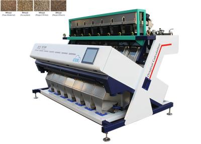 China Intelligent Algorithm Wheat Color Sorter 5400 Pixel CCD Camera RC7 High Capacity 3.5-21 T/H for sale