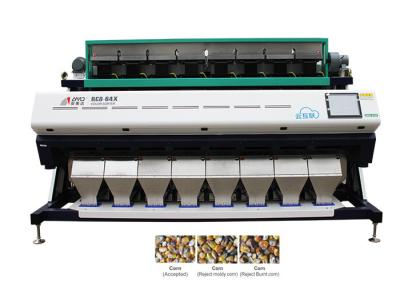 China RC8 Corn Color Sorter Machine 5400 Pixel CCD Camera 4-23 TPH Capacity for sale