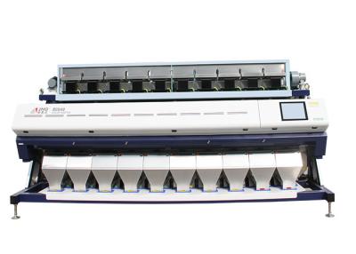 China Intelligent Control Corn Color Sorter 360 Degree Cyclone Suction White Color for sale