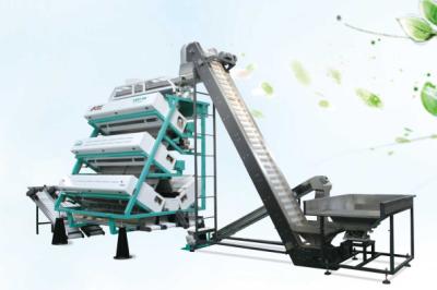 China TV Series Automated Tea Color Sorter Machine 800 KGS/H 220V Self Design High Frequency Ejectors for sale