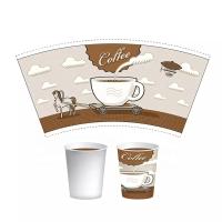 China Eco-Friendly Biodegradable Paper Cup Fan 2oz-22oz with 150-320gsm Food Grade Paper and Custom Printing for sale