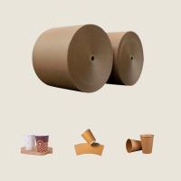 China Food Grade PE Coated Kraft Paper Roll 110-420gsm 1100-1250mm for Paper Cups and Bowls for sale