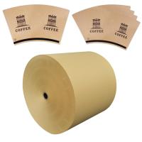 China Food Grade PE Coated Kraft Paper Roll 110-420gsm 1100-1250mm for Paper Cups and Bowls for sale
