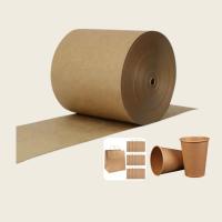 China PE Coated Kraft Paper Rolls for Paper Cups - 110-420gsm Weight, 1100-1250mm Diameter for sale