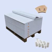 China PE Coated Paper Sheets 150-320gsm for Food Grade Paper Cups | 560-960mm Sizes | Waterproof Packaging Material for sale