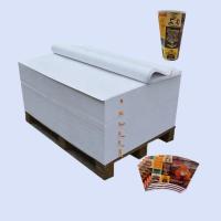 China PE Coated Paper Sheets 150-320gsm for Food Grade Paper Cups | 560-960mm Sizes | Waterproof Packaging Material for sale