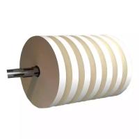 China Waterproof PE Coated Paper Cup Bottom Roll 150-320gsm 560-1290mm Width Food Grade Material for sale