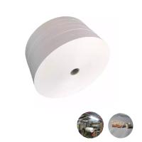 China Double PE Paper Cup Bottom Roll 40-140mm Width for Cold Drinking Applications with 15-18gsm PE Coating for sale