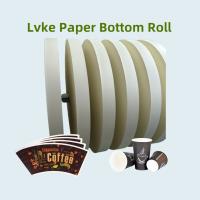 China Double PE Coated Paper Cup Bottom Roll 40-140mm Width 150-320gsm for Cold Drink Disposable Cups for sale