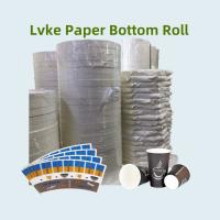 China Double PE Coated Paper Cup Bottom Roll 40-140mm Width 150-320gsm for Cold Drink Disposable Cups for sale