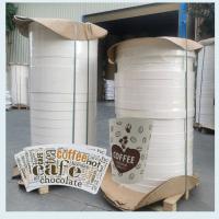 China Double PE Coated Paper Cup Bottom Roll 40-140mm Width 150-320gsm for Cold Drink Disposable Cups for sale