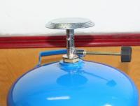 China Stainless Steel Camping Lp Portable Gas Burners with brass control and pole,84 - 85mm Diameter TL-ZT-001 for sale