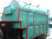 China Closed Vessel Heating Water Steel energy efficient boilers , 8 Ton for sale