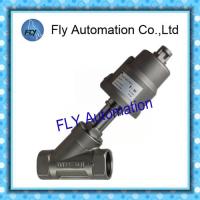 China 2000 Threaded Port 2/2 Way Angle Seat Valve Integrated Pneumatic PPS Actuator for sale