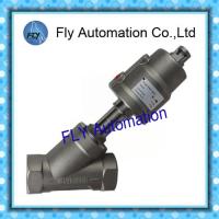 China 2000 Threaded Port 2/2 Way Angle Seat Valve Integrated Pneumatic PPS Actuator for sale
