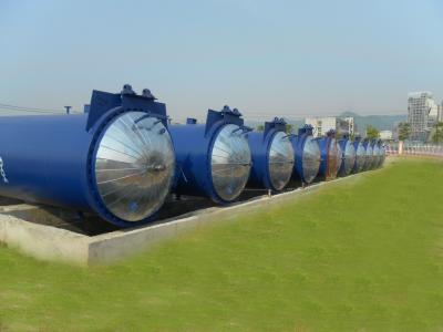 China Pressure AAC Steam Chemical Autoclave Block Plant / AAC Production Line 2×31m for sale