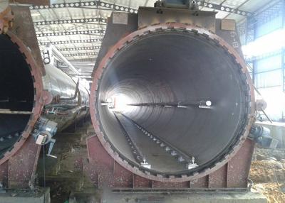 China Steam Pressure Horizontal Cylinder Autoclave / AAC Block Plant Autoclave for sale