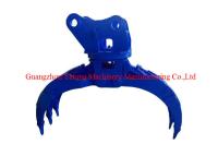 China Double Cylinders Excavator Grapple For Handling Stones / Pipes for sale