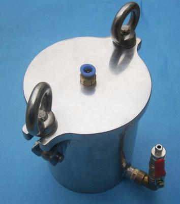 China Red Glue / Solder Past Dispensing Pressure Vessel 5L Stainless Steel Pressure Container for sale