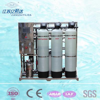 China FRP Tank 500LPH Desalination Reverse Osmosis Waste Water Treatment Plant For Home for sale