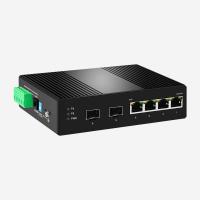 China DC48V Industrial Easy Smart Gigabit PoE Switch With 4 30W PoE Ports SR-SHG2206FPI for sale