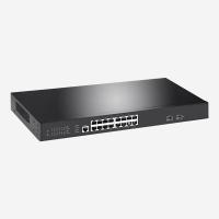 China 16 Ethernet PoE Ports Layer 2+ Gigabit Switch With 2 SFP Fiber Ports 250W for sale