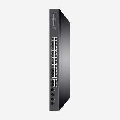 China 24 Port Full Gigabit Unmanaged PoE Switch With 4 Combo Ports 4 SFP Ports for sale