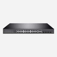 China 400W 24 Ports Easy Smart Full Gigabit PoE Switch With 4 Combo Ports 4 SFP Fiber Ports for sale