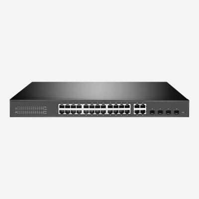 China 56Gbps Gigabit Easy Smart Switch 24 Ports 4 Combo Ports 4SFP for sale