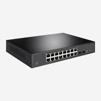China Full Gigabit 2 Port SFP Fiber Switch With 16 RJ45 Ports IEEE802.3 Standard for sale