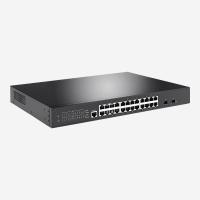 China 400W Layer 2+ 24 Port Gigabit Switch Steel Shell Heat Dissipation for sale
