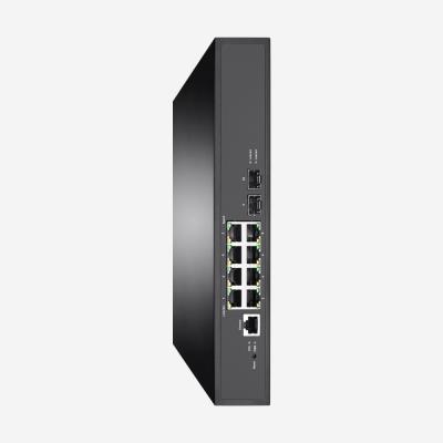 China Steel Shell Layer 2+ Managed Gigabit Switch With 8 RJ45 Ports RSTP MSTP for sale